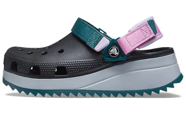 CROCS Classic Hiker Clog - Black/grey/teal