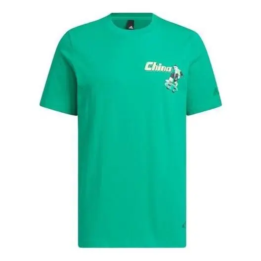 Adidas China Gfx T-shirts Asia Sizing - Green