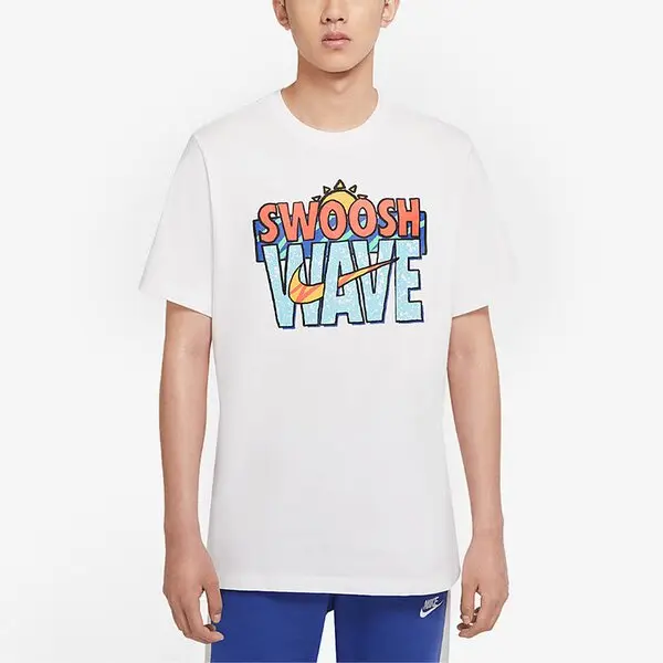 Nike Logo Printing Round Neck Pullover Short Sleeve