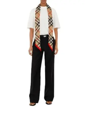 Burberry 25 House Check Silk Scarf