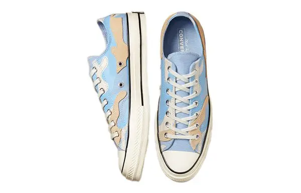 CONVERSE Chuck 70 Low Top Sneakers - Creamwhite/blue