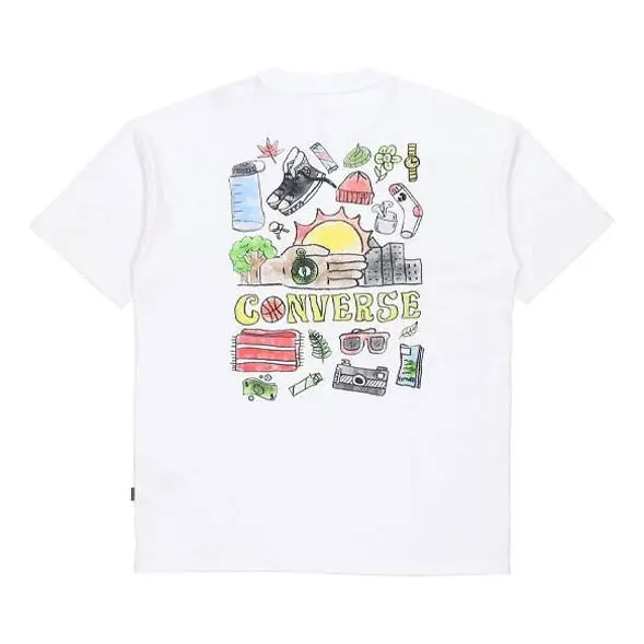 CONVERSE Graphic Print T-shirt - White