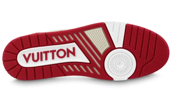LOUIS VUITTON Trainer Sneakers - White/grey/red