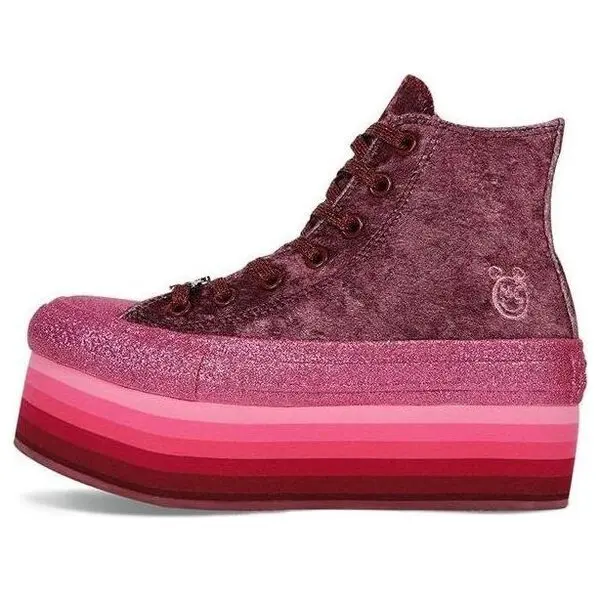 CONVERSE Chuck Taylor All Star Platform High Top Sneakers - Purplered