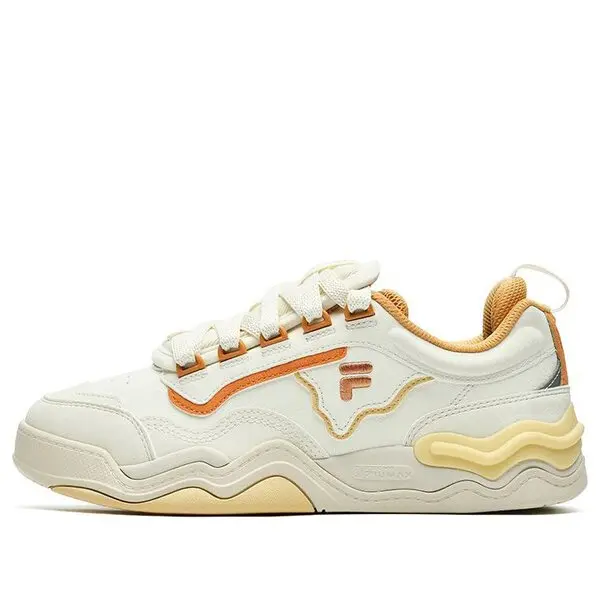 FILA FUSION Kick Lace-up Sneakers - White/orange/yellow