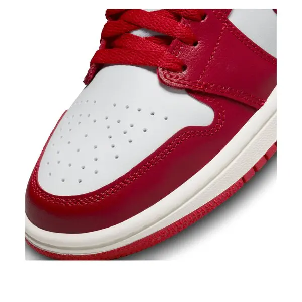 JORDAN 1 Low "white Gym Red" Sneakers - White/red/black