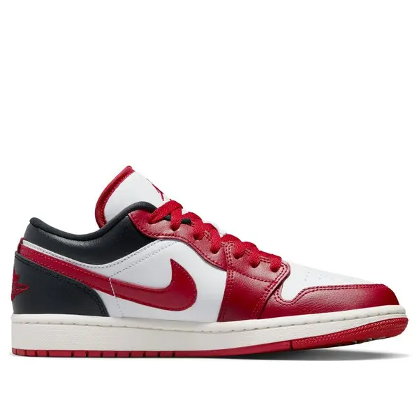 JORDAN 1 Low "white Gym Red" Sneakers - White/red/black