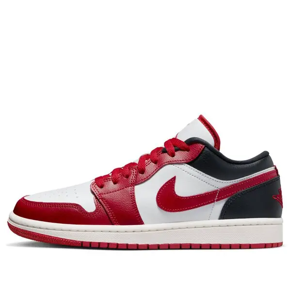 JORDAN 1 Low "white Gym Red" Sneakers - White/red/black