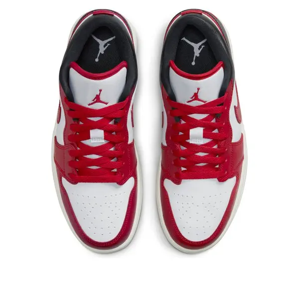 JORDAN 1 Low "white Gym Red" Sneakers - White/red/black