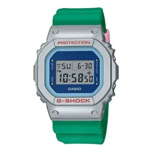 Casio G-shock Digital Watch - Verdant Green/pink/silver