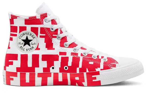 CONVERSE Chuck Taylor All Star High Top Sneakers - White/red