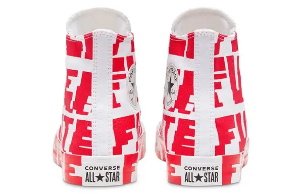 CONVERSE Chuck Taylor All Star High Top Sneakers - White/red
