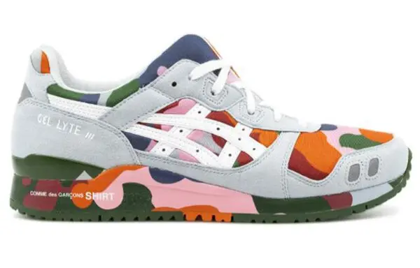 Asics X Comme Des Garçons Shirt Gel-lyte 3 "colorful Camo" Sneakers - Grey