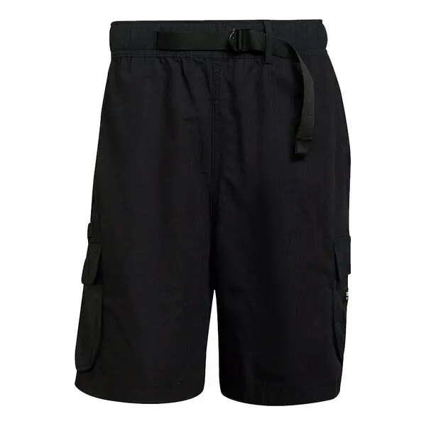 Adidas Originals Cargo Shorts With Side Pockets - Black