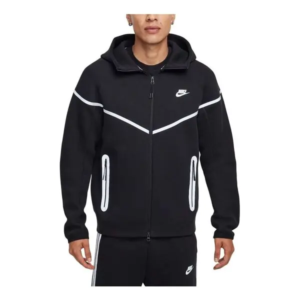 Nike Tech Fleece Windrunner Reflective Hooded Jacket - Black
