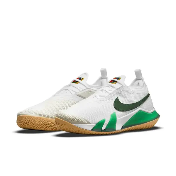 Nike Nikecourt React Vapor Nxt Low Top Sneakers - White/green