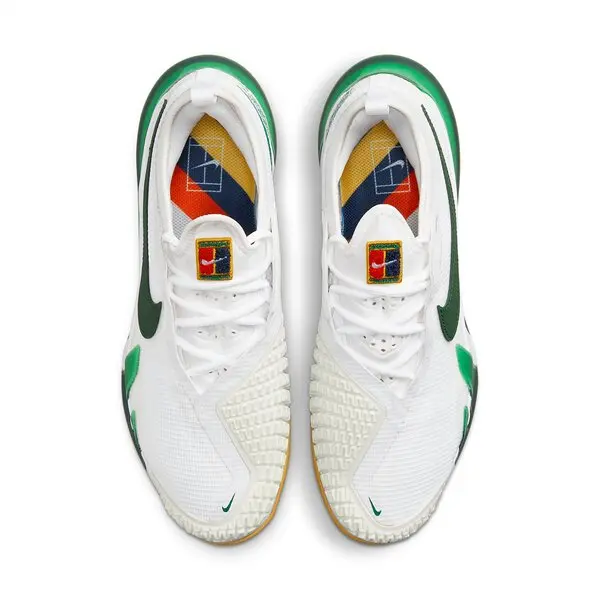 Nike Nikecourt React Vapor Nxt Low Top Sneakers - White/green