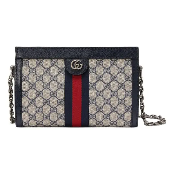 Gucci Ophidia Gg Shoulder Bag - Beige/blue