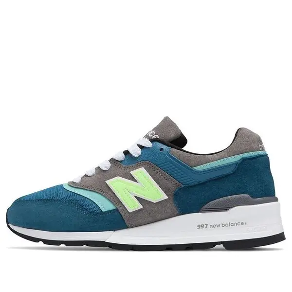 NEW BALANCE 997 "blue Green" Athletic Sneakers - Blue/grey