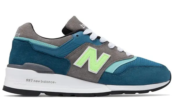 NEW BALANCE 997 "blue Green" Athletic Sneakers - Blue/grey