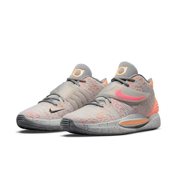 Nike Kd "sunset" Sneakers - Gray/pinkorange