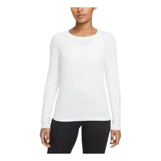 Nike Dri-fit Swoosh Long Sleeve T-shirt - Black/white
