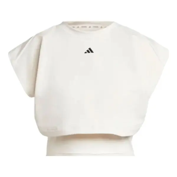 Adidas Power Boxy French Terry 3-stripes Tank Top - White