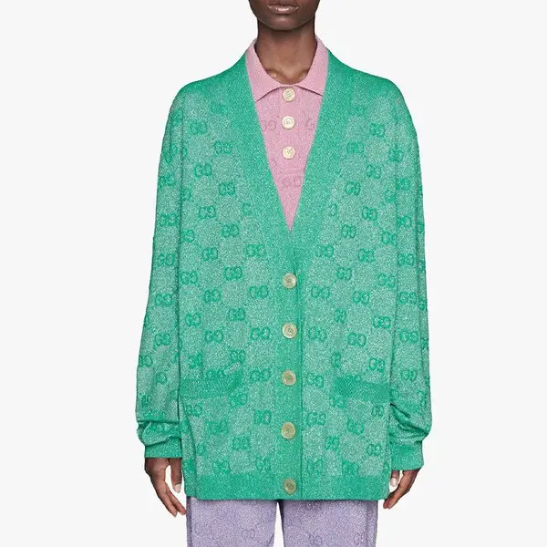 Gucci Gg Sparkling Wool Cardigan