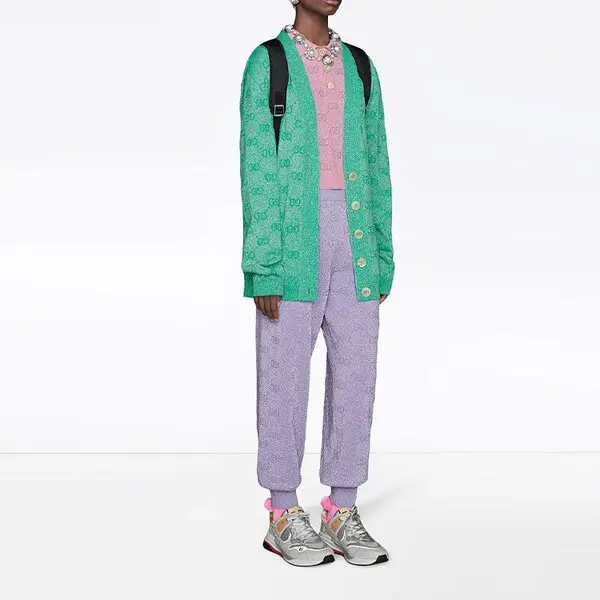 Gucci Gg Sparkling Wool Cardigan