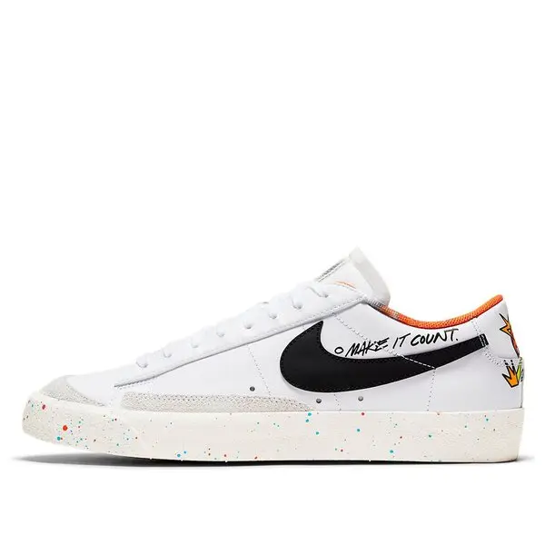Nike Blazer Low '77 Vintage 'make It Count' Sneakers - White/black