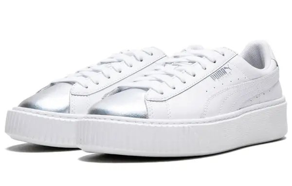 PUMA Suede Platform Sneakers - White