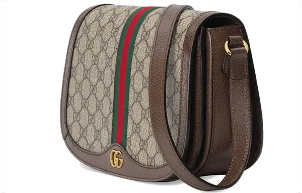 Gucci Ophidia Gg Canvas Shoulder Bag - Creamy