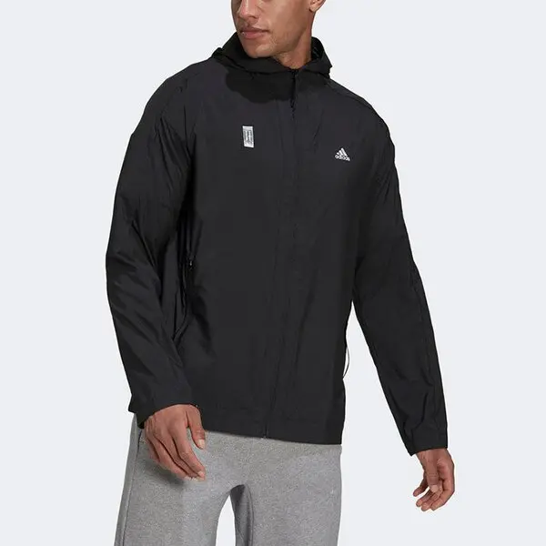 Adidas Wj Wb Series Sports Hooded Windbreaker Jacket