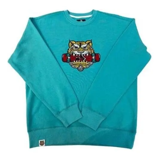 CONVERSE Tiger Motif Sweatshirt - Lake Green