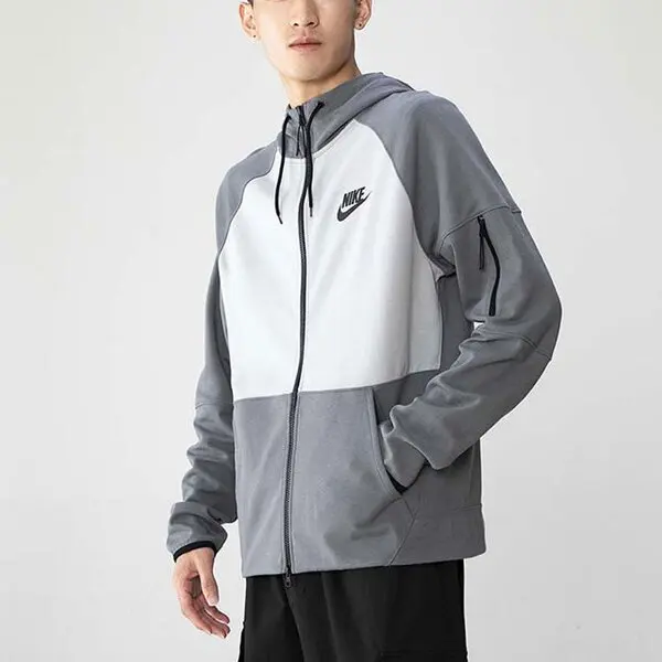 Nike Tech Pack Zipper Drawstring Hooded Casual Jacket