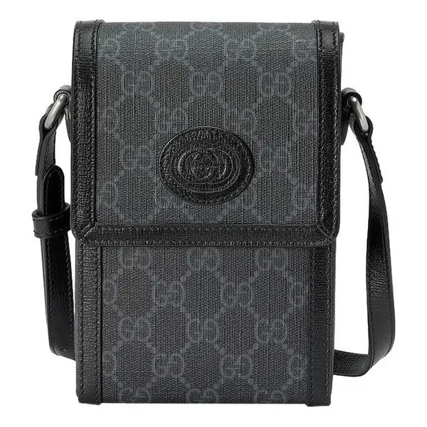 Gucci Gg Supreme Mini Shoulder Bag - Black