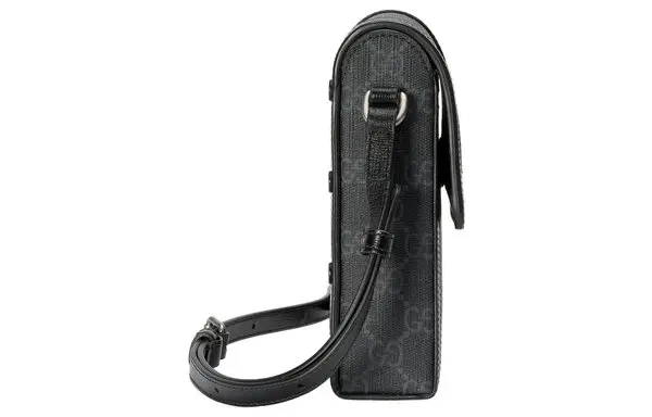 Gucci Gg Supreme Mini Shoulder Bag - Black
