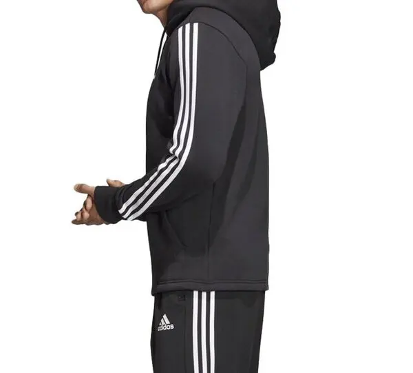 Adidas Fleece Lined Hooded Knit Jacket