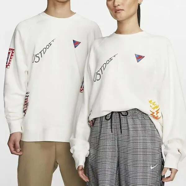 Nike Graffiti Print Crewneck Pullover
