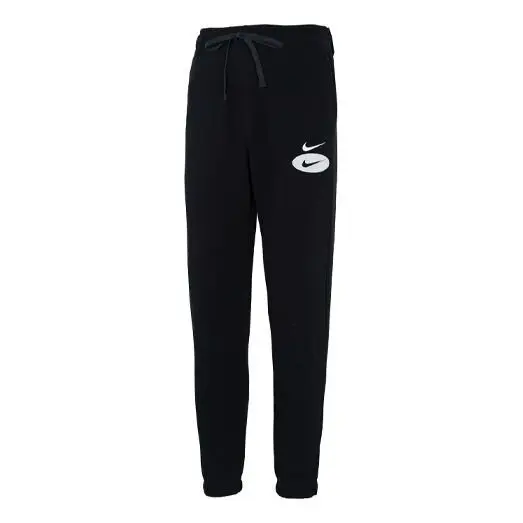Nike Logo Embroidered Training Bundle Feet Sports Pants/trousers/joggers Autumn - Black