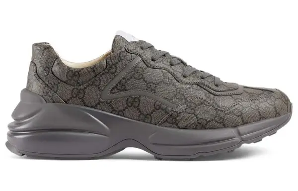 Gucci Rhyton Monogram Sneakers - Grey