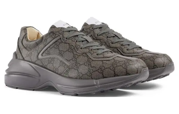 Gucci Rhyton Monogram Sneakers - Grey