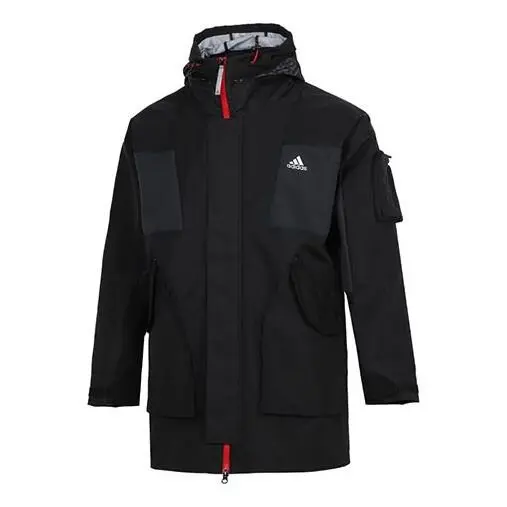 Adidas Limited Edition Fleece Lined Hooded Jacket - Black