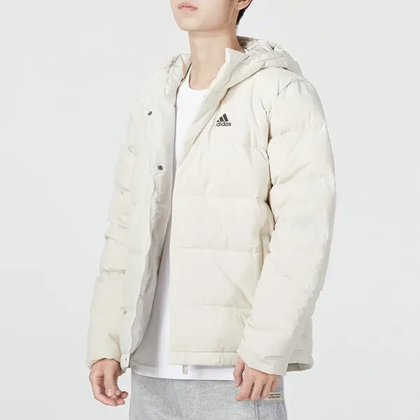 Adidas Logo Padded Hooded Jacket - Default Color
