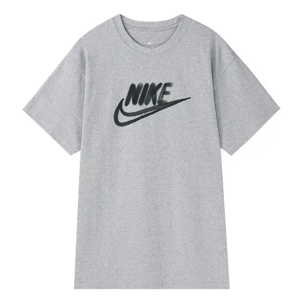 Nike Graffiti Logo Graphic T-shirt - Light Grey