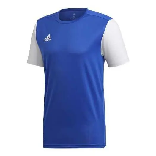 Adidas Estro 19 Short Sleeve Jersey - Blue/white