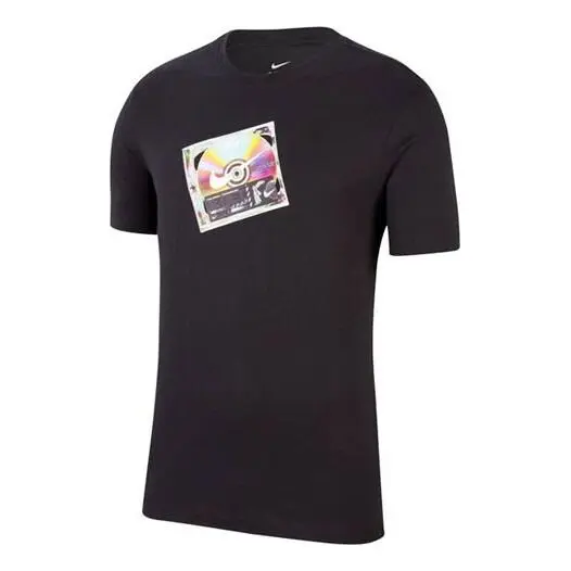 Nike Graphic Print Short Sleeve Tee - Black