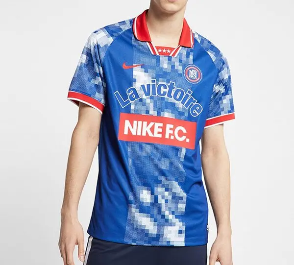 Nike Fc La Victoire Short Sleeve Polo Shirt - Blue