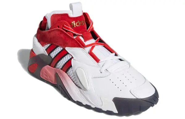 Adidas Streetball High Top Sneakers - Red/white