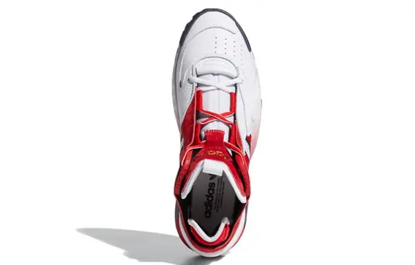 Adidas Streetball High Top Sneakers - Red/white